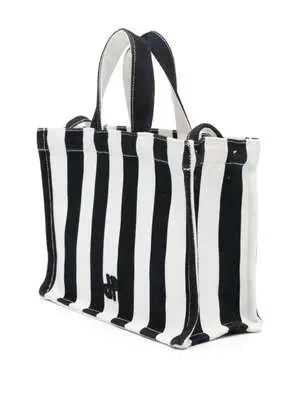 PATOU Small Jp Canvas Tote Bag - White