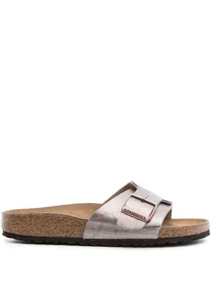BIRKENSTOCK Catalina Metallic Leather Sandals - Gold