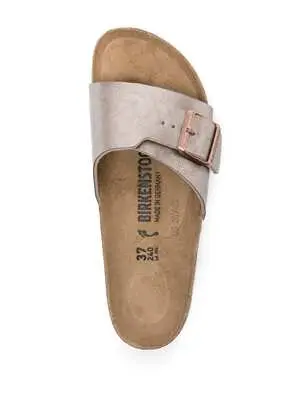 BIRKENSTOCK Catalina Metallic Leather Sandals - Gold