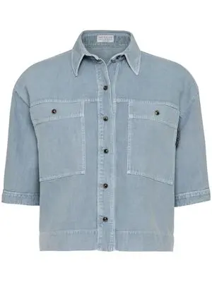 Brunello Cucinelli Cotton-linen Blend Shirt