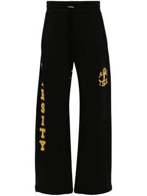 Amiri Flocked-logo Cotton Track Pants