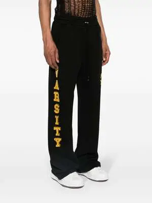 Amiri Flocked-logo Cotton Track Pants