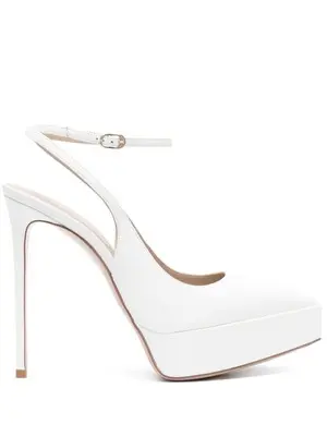 LE SILLA Uma 140mm Slingback Pumps - White