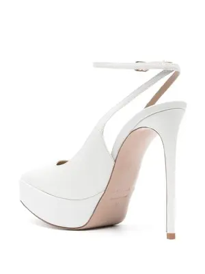 LE SILLA Uma 140mm Slingback Pumps - White