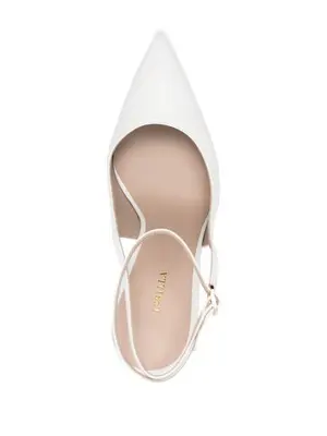 LE SILLA Uma 140mm Slingback Pumps - White