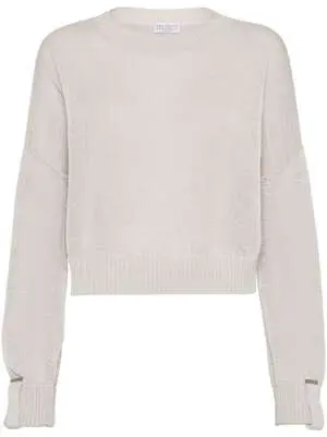 Brunello Cucinelli Open-knit Cotton Jumper