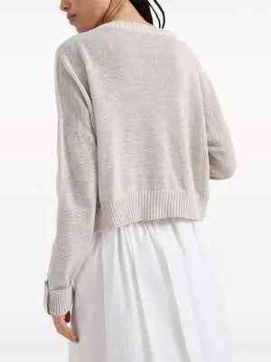 Brunello Cucinelli Open-knit Cotton Jumper