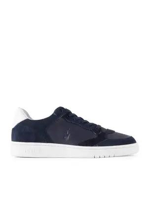Ralph Lauren Suede And Leather Sneakers