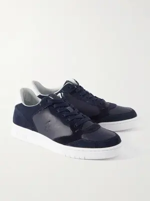 Ralph Lauren Suede And Leather Sneakers