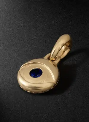 David Yurman 18-karat Sapphire Evil Eye Pendant - Gold