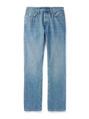 Mr P. Straight-leg Organic Selvedge Jeans - Blue