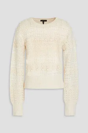 Rag & Bone Pointelle-knit Wool-blend Sweater