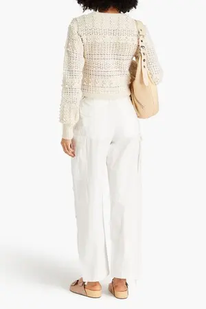 Rag & Bone Pointelle-knit Wool-blend Sweater