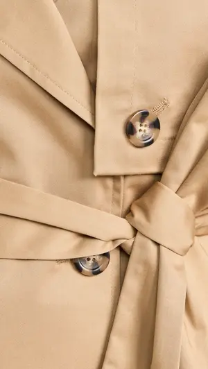 Women's Trench Coats with Notched Lapels