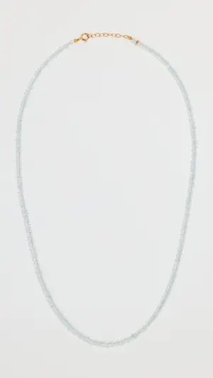 Jia Jia March Beaded Necklace - Aquamarine
