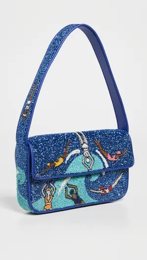 Staud Tommy Beaded Shoulder Bag