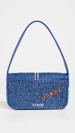 Staud Tommy Beaded Shoulder Bag