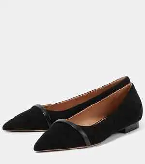 MALONE SOULIERS Jhene Leather Ballet Flats