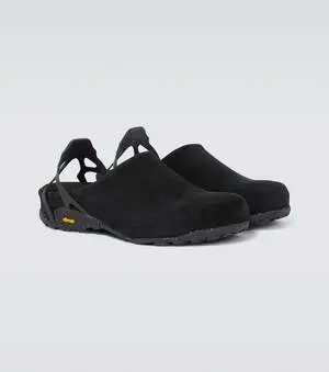 ROA Fedaia Suede Clogs - Black