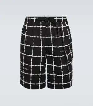 Undercover Printed Technical Cargo Shorts - Black