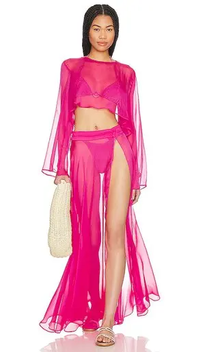 SHANI SHEMER Alaia Maxi Slit Skirt