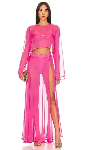 SHANI SHEMER Alaia Maxi Slit Skirt