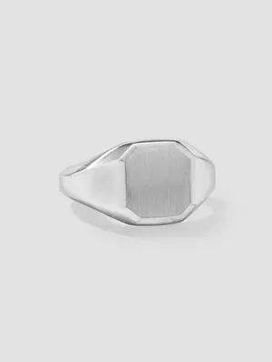 David Yurman Streamline Signet Ring In Sterling 14mm