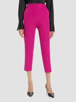 MILLY Nicola Cady Crop Straight-leg Pants