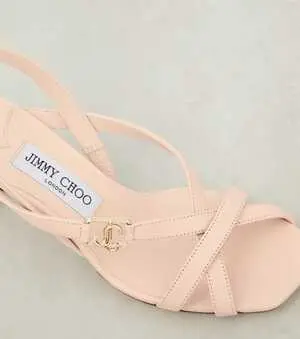 JIMMY CHOO Jess 95 Leather Sandals