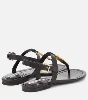 Victoria Beckham Leather Thong Sandals