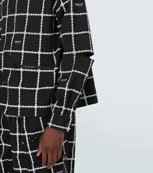 Undercover Printed Wool-blend Overshirt