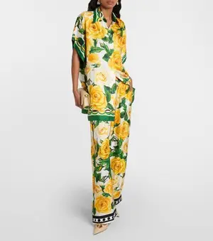 Dolce & Gabbana Floral Silk Blouse