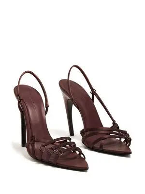 NENSI DOJAKA 100mm Strappy Sandals - Red
