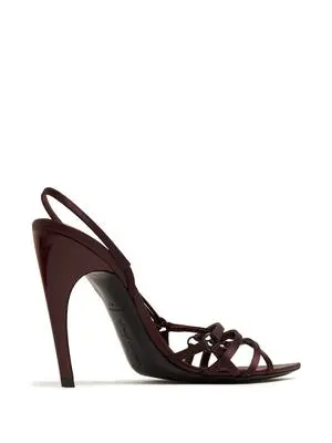 NENSI DOJAKA 100mm Strappy Sandals - Red
