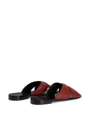 GIUSEPPE ZANOTTI Flavio Crossover-strap Sandals - Red