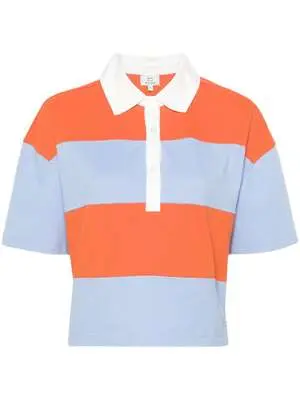 Woolrich Rugby Striped Polo Shirt - Blue