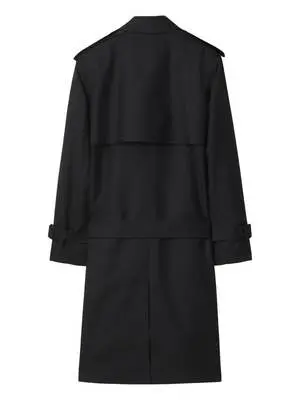Burberry Double-breasted Belted Trench Coat - Black
