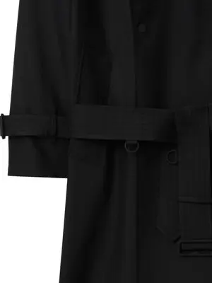 Burberry Double-breasted Belted Trench Coat - Black