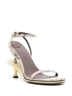Jacquemus Les Doubles 120mm Sandals