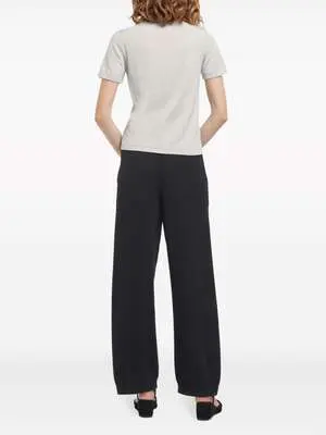 BARRIE Fine-knit Crew-neck T-shirt - Grey