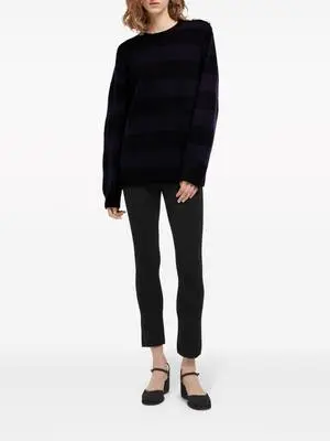 BARRIE Striped Chunky-knit Jumper