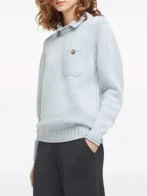BARRIE Chunky-knit Cashmere Polo Jumper