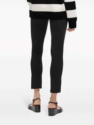 BARRIE X Sofia Coppola Cropped Knitted Leggings - Black