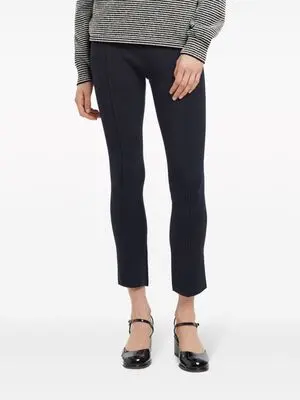 BARRIE X Sofia Coppola Cropped Knitted Leggings - Blue