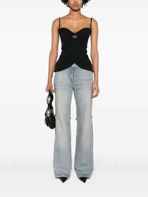 COURREGES High-rise Wide-leg Jeans