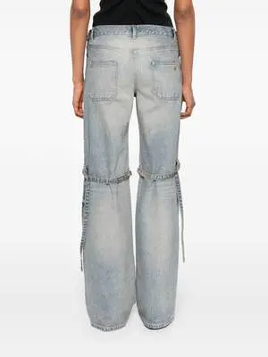COURREGES High-rise Wide-leg Jeans