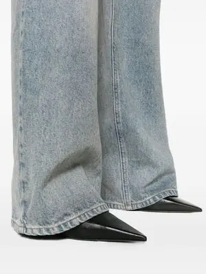 COURREGES High-rise Wide-leg Jeans