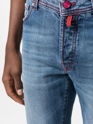 Kiton Mid-rise Straight-leg Jeans