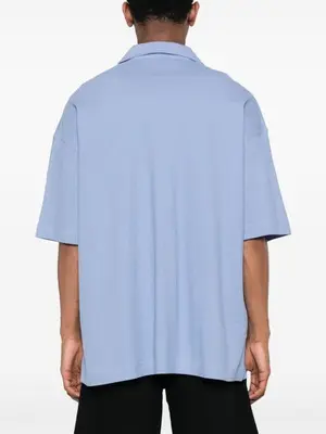 Versace Logo-appliqué Cotton Polo Shirt