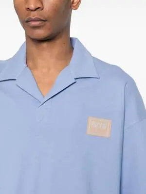 Versace Logo-appliqué Cotton Polo Shirt